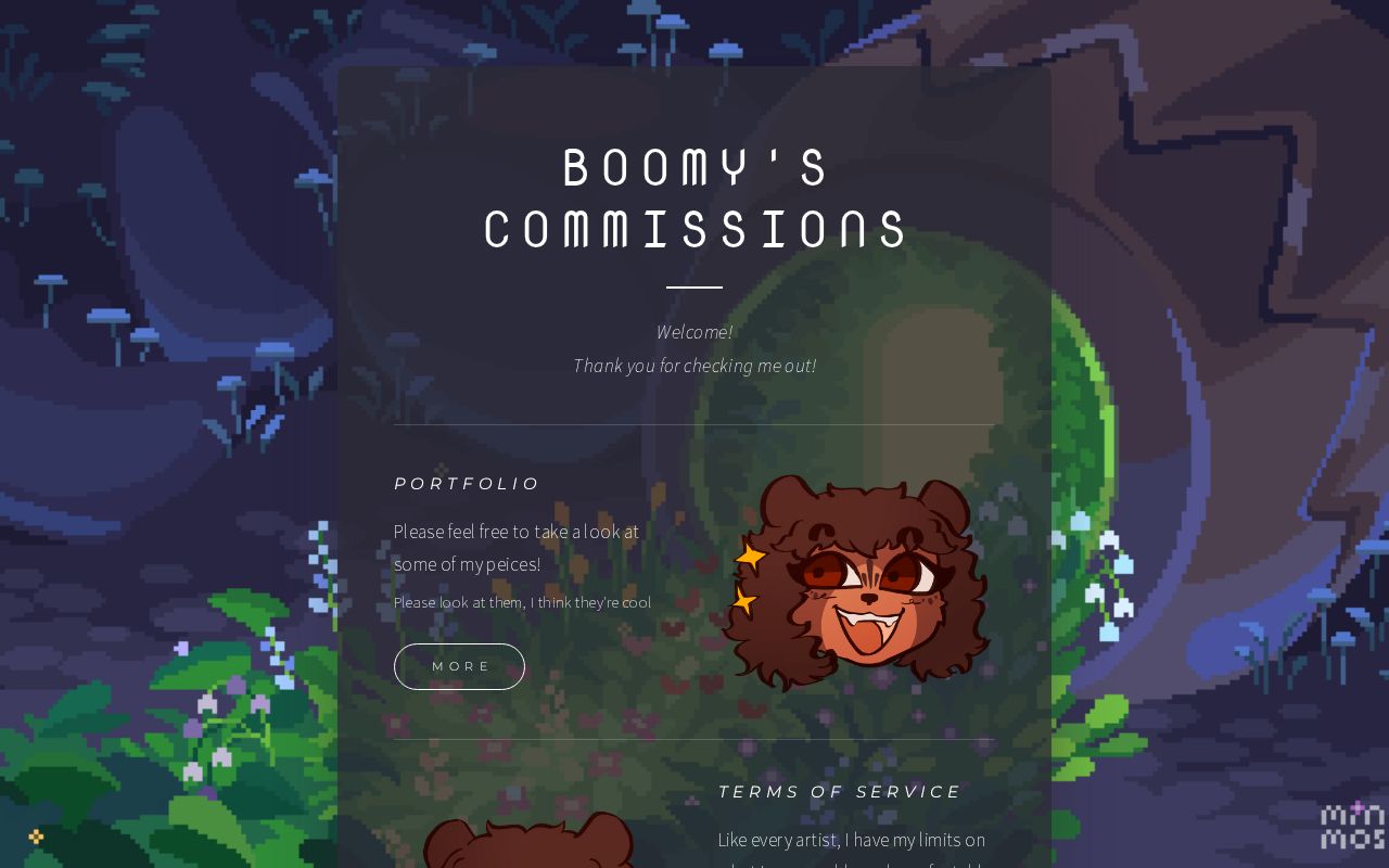 Boomy's Commissions